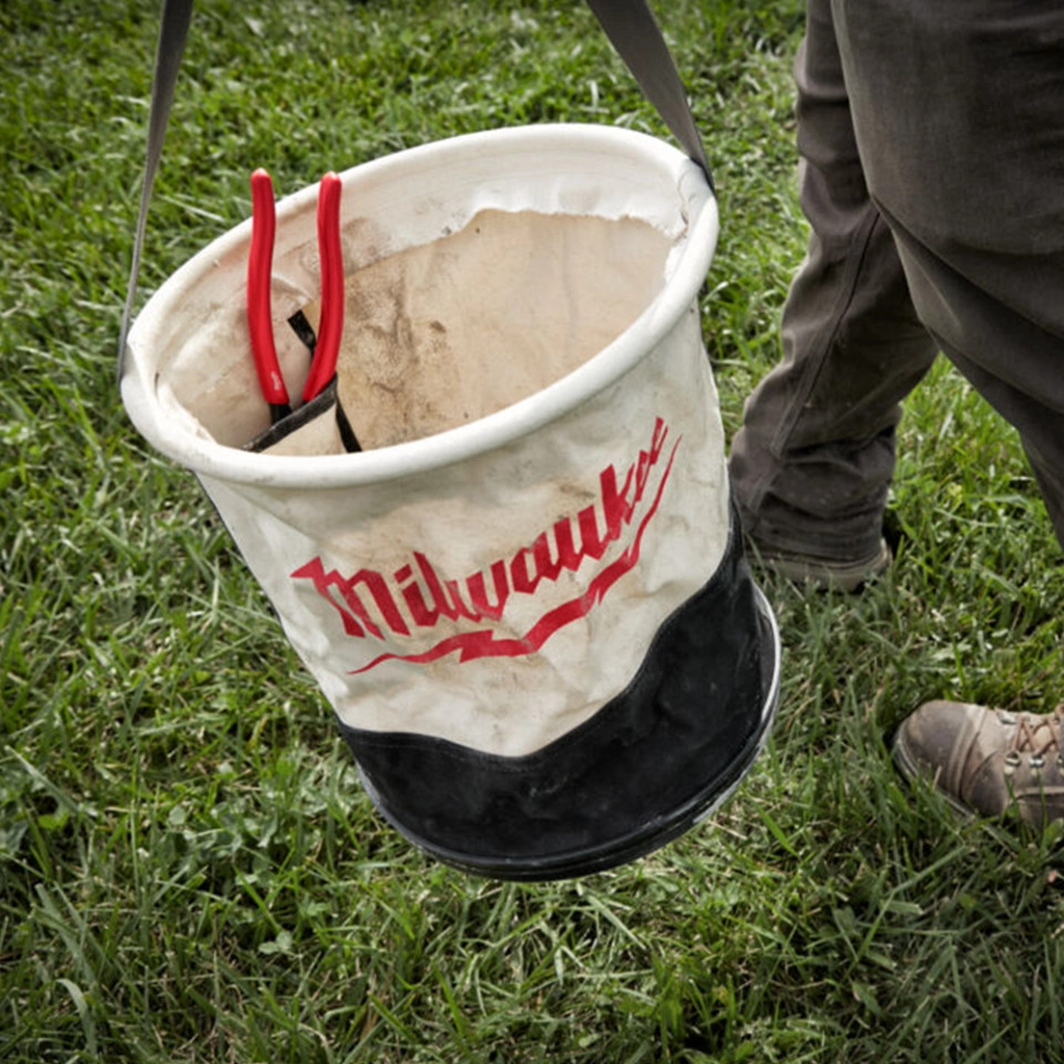 Milwaukee Textile Utility Bucket Bag with Pockets - ITS