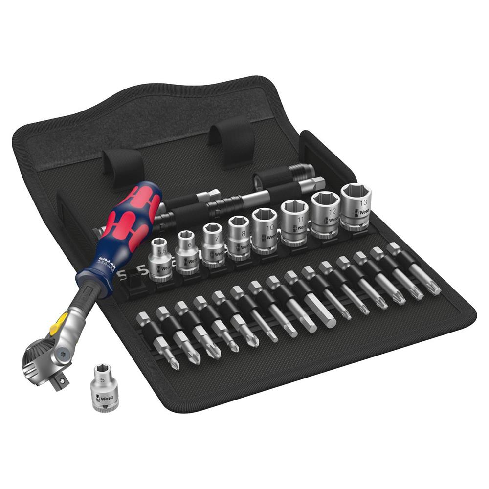 Wera Red Bull Racing Zyklop 1 4 Drive Metric Speed Ratchet Set 28 Piece ITS