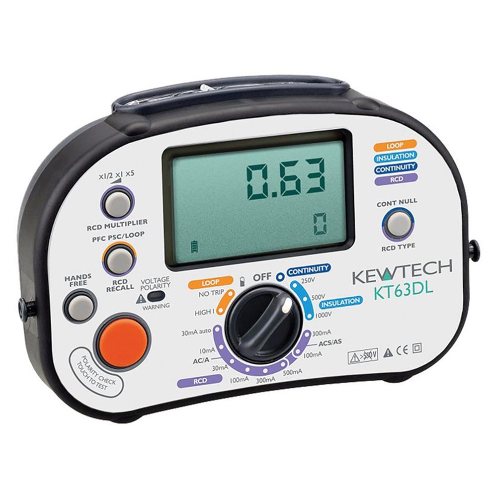 Kewtech KT63DL Multi-Function Tester | Kewtech Digital Detectors ...