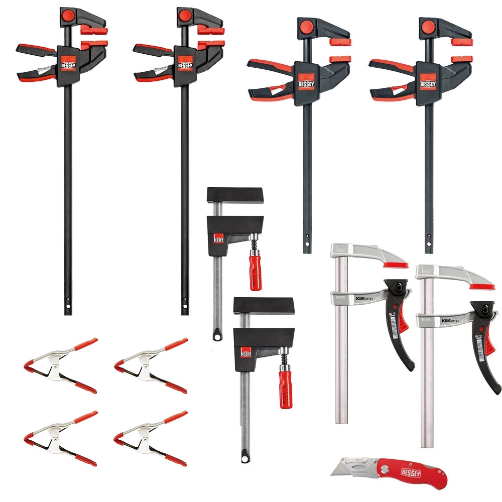 Bessey 13 Piece Clamp Starter Set | Bessey Bar Clamps | ITS.co.uk