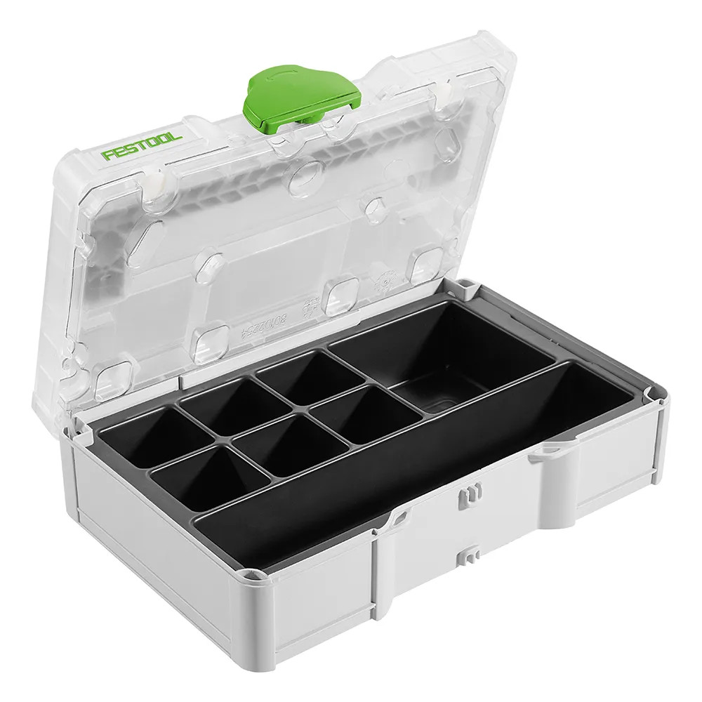 Festool Systainer³ SYS3 S 76 TRA UNI with Clear Lid & Multi-Purpose ...