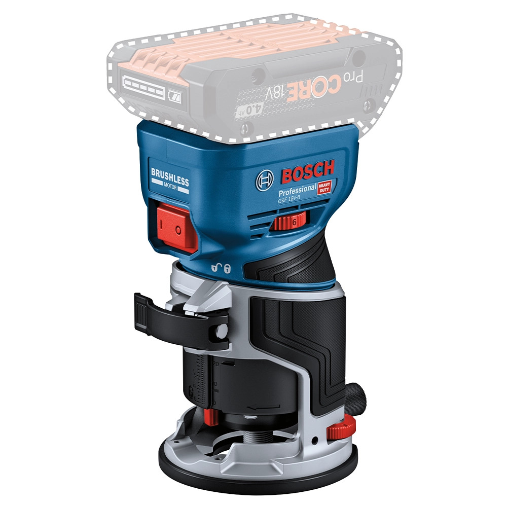 Bosch GKF 18V-8 18V Palm Router | Bosch Routers & Trimmers | ITS.co.uk