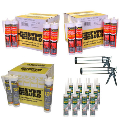 Caulk, Sealant and Adhesive Mega Pack Box Bundle - Pack of 87 - ITS