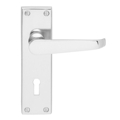 Carlisle Brass Victorian Lever Lock - Polished Chrome | ITS.co.uk|