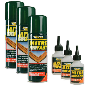 Pack of 3 Everbuild Mitre Fast Bonding Kit Box Bundle - ITS