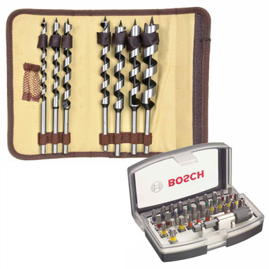 Bosch Bit Set and 7 Piece Auger