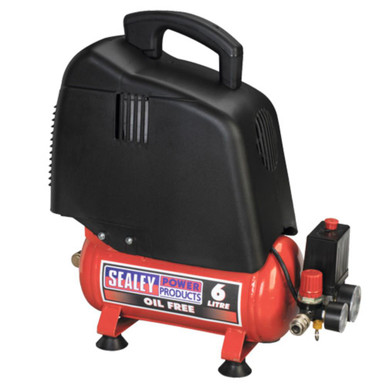 Sealey Compressor 6ltr Oil Free 1.5Hp - ITS