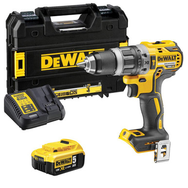 Dewalt DCD796P1 18V Combi Drill with 1x 5.0Ah Battery, Charger and Case ...