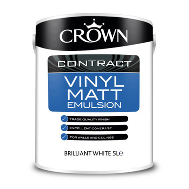 Crown Vinyl Matt Brilliant White - 5L