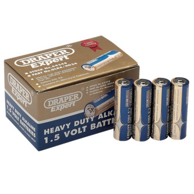 Draper AA Heavy Duty Alkaline Batteries 24 Pack - ITS