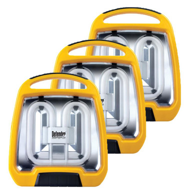 Defender Industrial Fluorescent Floor Light 13A 240v - Pack of 3 - ITS
