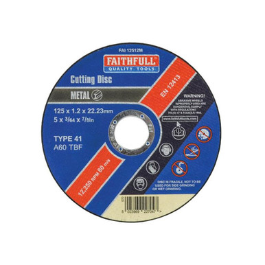 Metal Cut Off Disc 125 x 1.2 x 22mm - ITS