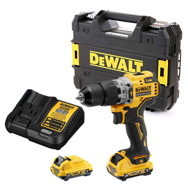 Dewalt DCD706D2 12V Drill with 2x 2.0Ah Batteries, Charger & TSTAK Case ...