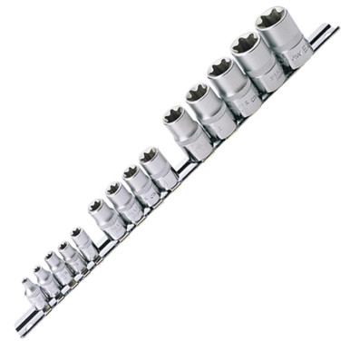 Draper 14 Piece TX-STAR Socket Set 1/4, 3/8, 1/2 Square Drive - ITS