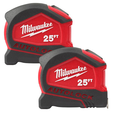 Tape Measure Autolock 8m Metric - Pack of 2 - ITS