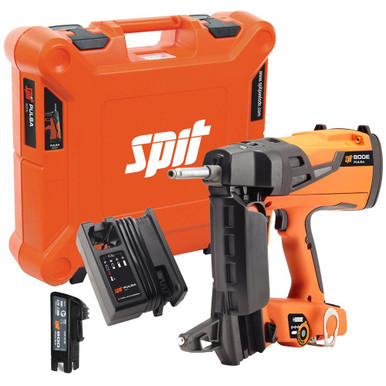 Spit 800E Pulsa Gas Steel Nail Gun with 1 x 2.2Ah Battery, Charger and ...