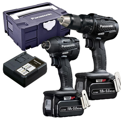 Panasonic 18v Brushless Impact Driver & Combi Drill 2 Piece Kit in ...