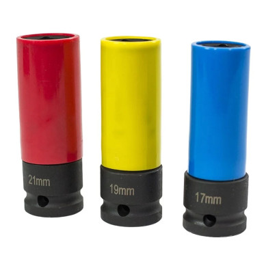 Milwaukee 3 Piece 1/2'' SHOCKWAVE Impact Duty Automotive Impact Socket ...