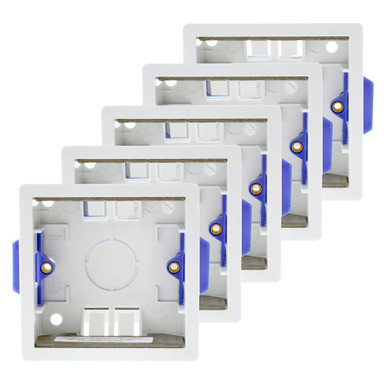 BG 1 Gang Cavity Wall Back Box - 35mm Pack of 5 | ITS.co.uk|