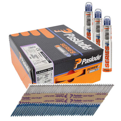 Paslode 34° 63mm x 2.8mm Galvanised Plus IM360Ci Collated Nails - Pack ...
