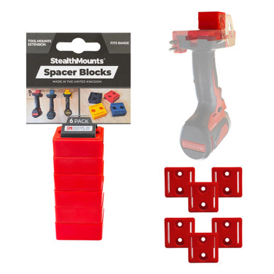 StealthMounts RED Tool Mount Spacers - Pack of 6 | Stealth Mount ...