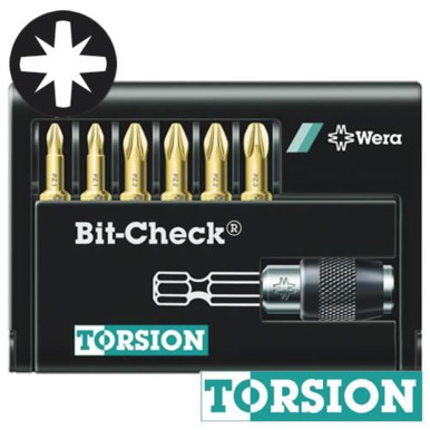 Wera 7 Piece Extra Hard Screwdriver Bit Set - ITS