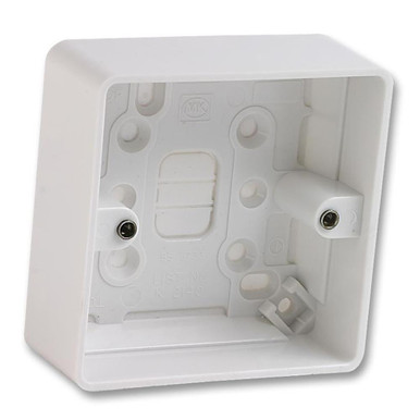 MK by Honeywell 1 Gang 30mm Surface Box | ITS.co.uk|