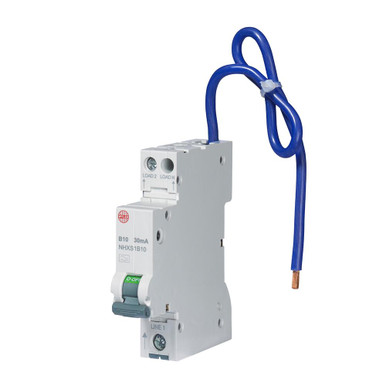 Wylex 10A 30mA Miniature RCBO with Switched Neutral, B Curve | Wylex ...