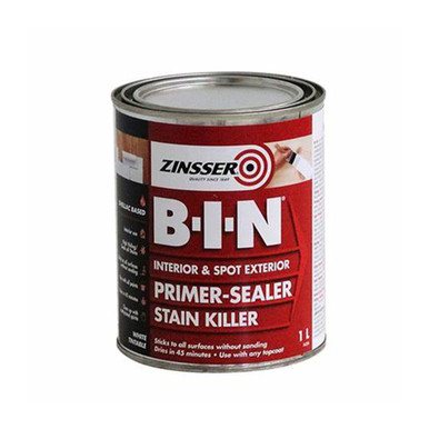 Zinsser B.I.N. Primer-Sealer Stain Killer Paint 1L | ITS.co.uk|