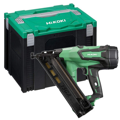 Hikoki NT1865DMAJ4Z 18V 15Ga Angled Second Fix Finishing Nail Gun with ...