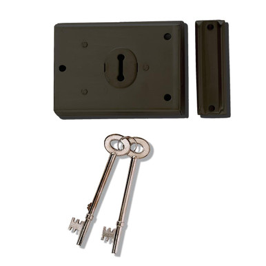 Yale Rim Deadlock - Black | ITS.co.uk|