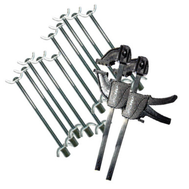 Trend 2 x 12'' Quick Clamps plus 10 x Worktop bolts - ITS