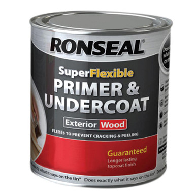 Ronseal External Wood Primer & Undercoat Grey 750ml