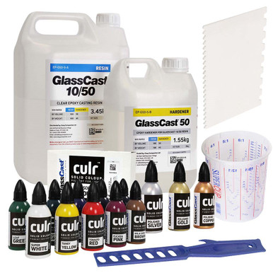 Glass Cast 50 Clear Epoxy Casting Resin Starter Kit - 5kg | ITS.co.uk|