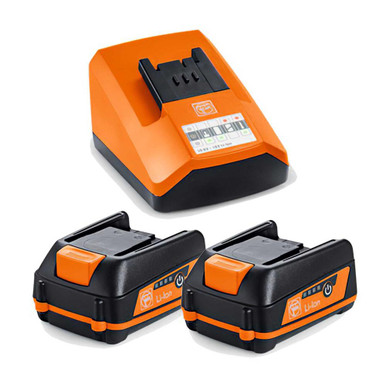 Fein 3.0Ah 18V Li-Ion Battery TwinPack & ALG 80 Charger Starter Set ...
