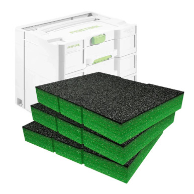 Shadow Foam GREEN 50mm Inserts for Festool Sortainer Drawer Tool Chest ...