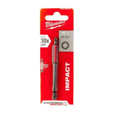 Milwaukee PZ1 90mm Shockwave Impact Screwdriver Bit - ITS