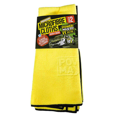 Power Maxed Premium Microfibre Cloths 60cm x 80cm - Pack of 2 | ITS.co.uk|