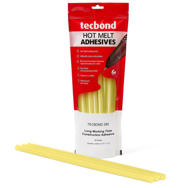 Tecbond 280 - 20x Long Working Time Construction Glue Sticks - 12mm x ...