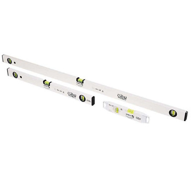 Stabila 3 Piece 70-2 White Edition Level Set - 25/60/120cm - ITS