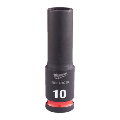 Milwaukee 10mm 3/8” Sq. SHOCKWAVE Impact Deep Socket | Milwaukee ...