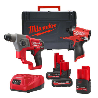 Milwaukee M12 FPP2M2-5253X 12V FUEL Brushless 2 Piece Kit