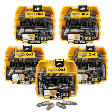 Dewalt DT71522-QZ PH2 25mm Screwdriver Bit Box - Pack of 125 | Dewalt ...