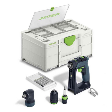 Festool CXS 18 18V Drill Driver, Attachments & Case | Festool Combi ...