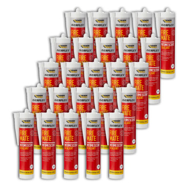 Everbuild Fire Mate Acrylic Sealant, 295ml - Box of 25 | Everbuild Fire ...