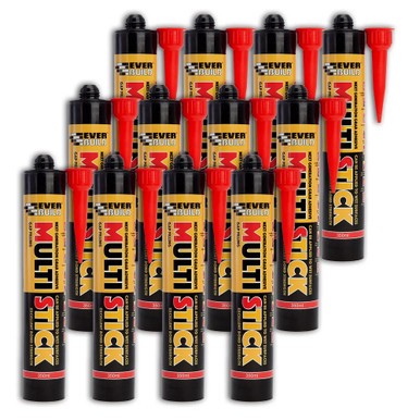 Everbuild Multi Stick MS Hybrid Polymer Adhesive, White, 350ml - Pack ...