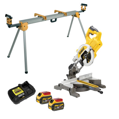 Dewalt DCS777T2 54V FLEXVOLT 216mm Mitre Saw, 2x 6.0Ah FLEXVOLT ...