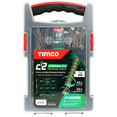 Timco C2 Strong-Fix Mixed Grab Pack - 600 Pieces | Timco Multi-Purpose ...