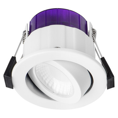 Luceco FType Ultra Adjustable Cylinder Fire Rated LED Downlight ...