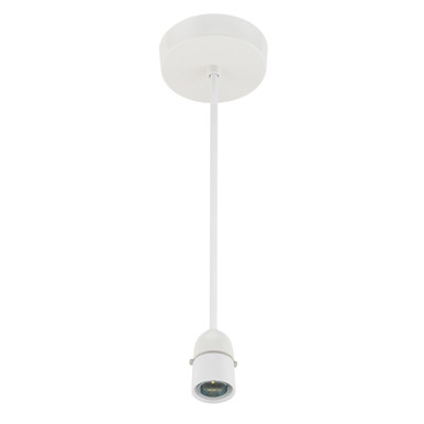 BG Electrical 9'' Pendant Set Light Fitting BC White 3.5'' | BG Sockets ...
